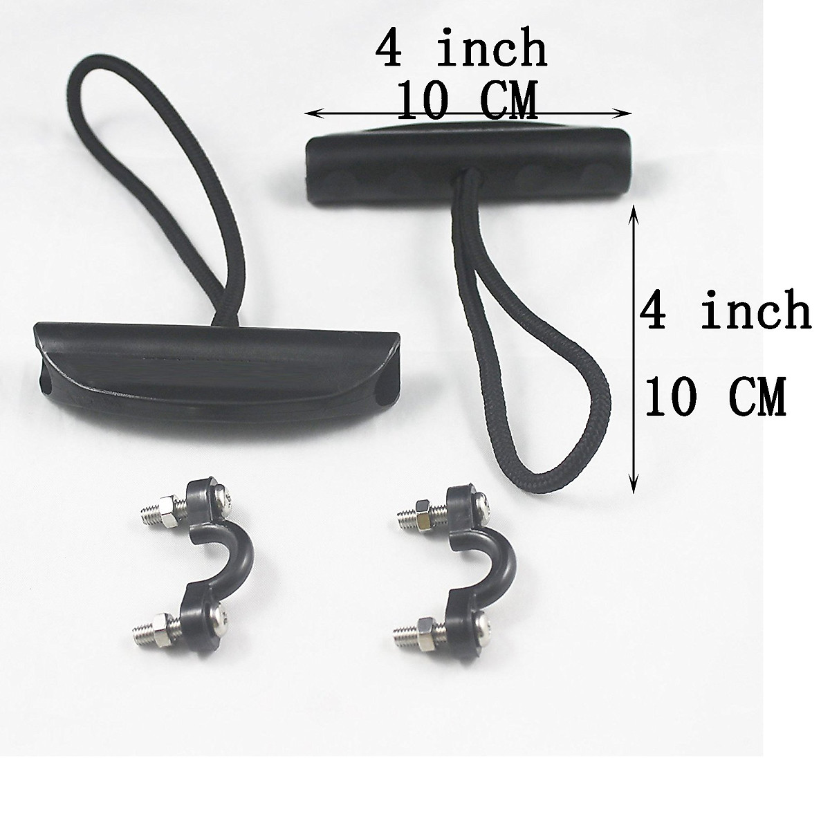 YYST Lot 2 Kayak Carry Handle Pull Handle T-handle with Cord and Pad Eyes