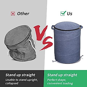 Toy Storage Organizer and Play Mats,Large Toy Basket Toy Storage Bags for Foldable Canvas Basket,Toy Clean Up & Storage Container SuitableWashable Drawstring Play Mat,Suitable for Small Toys (Blue)