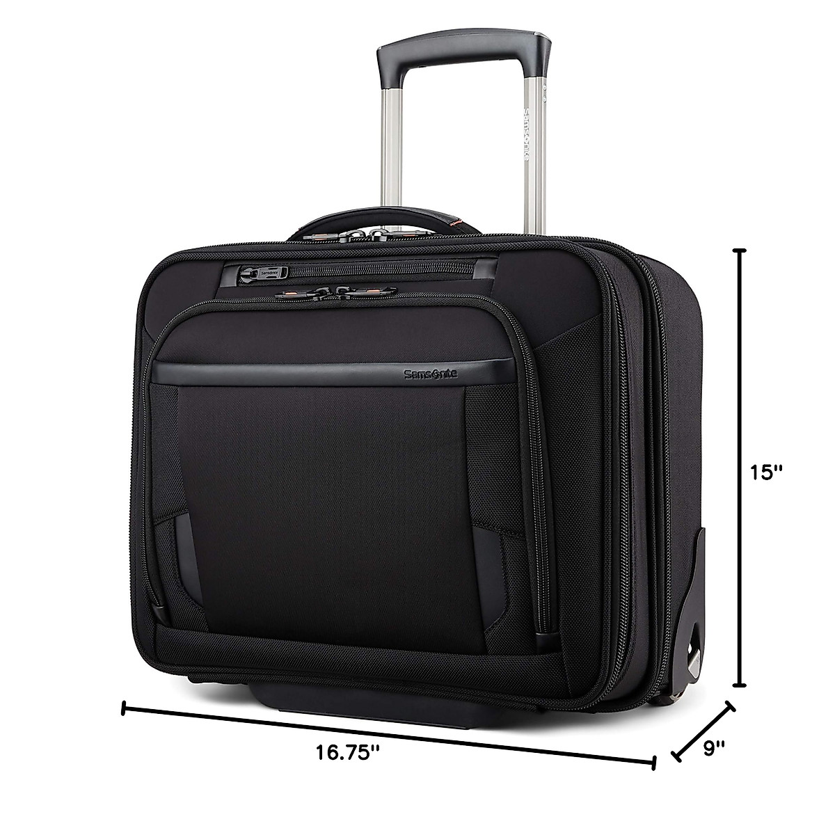 Samsonite Pro Upright Mobile Office, Black, One Size
