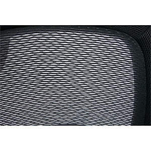 SPACE Seating Professional AirGrid Back and Mesh Seat, 2-to-1 Synchro, Adjustable Arms and Tilt Tension Task Chair, Dark Grey