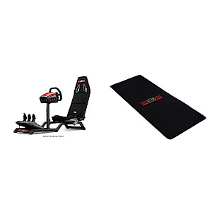 Next Level Racing Challenger Simulator Cockpit (NLR-S016) and Monitor Stand for Challenger Simulator Cockpit (NLR-A015) Bundle