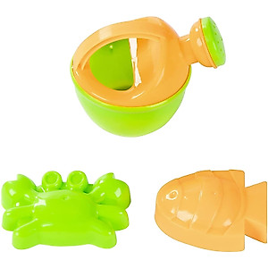 BLUE PANDA Sand Castle Toys for Kids (7 Pieces)