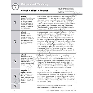 Daily Academic Vocabulary, Grade 4