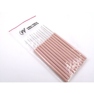 PACK OF 12 DISSECTING DISSECTION TEASING NEEDLE STRAIGHT WITH PLASTIC HANDLE (HTI BRAND)