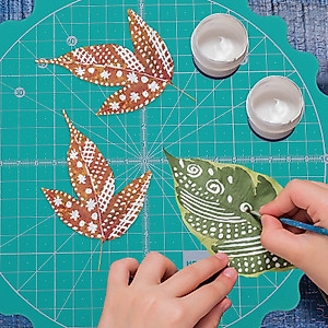 EXCEART Small Fabric Rotary Mat 1PC Cutting Mat Diameter Healing Rotating Cutting Mat Fabric Doing Crafts Sewing Projects Rotating Mat