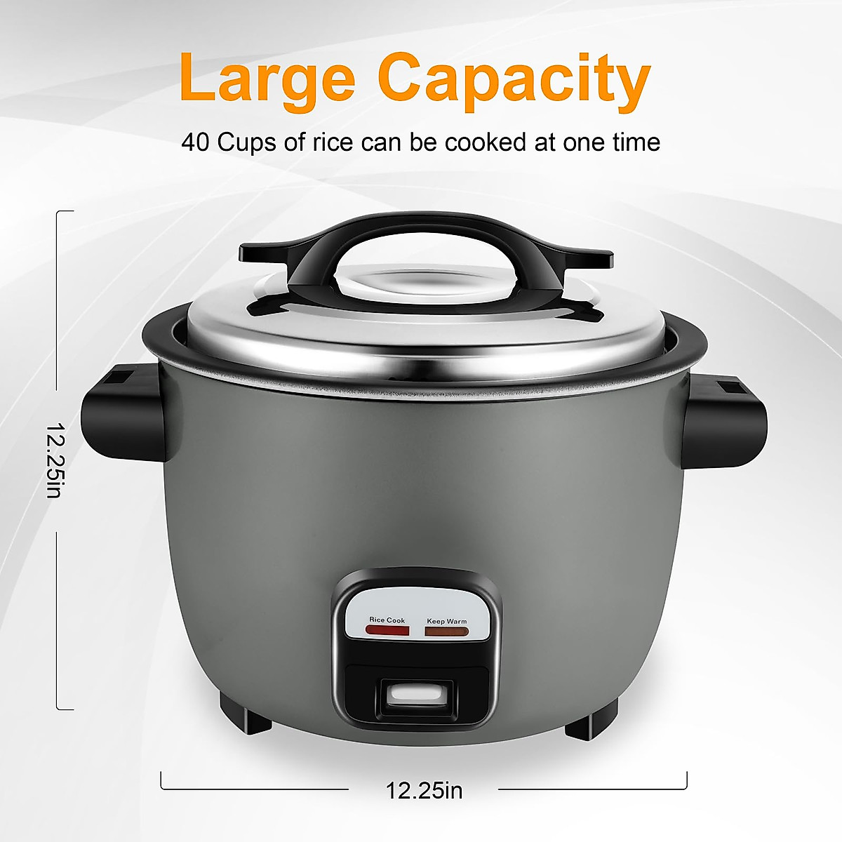 Wutfly 40 Cups (Cooked) Commercial Rice Cooker/Warmer