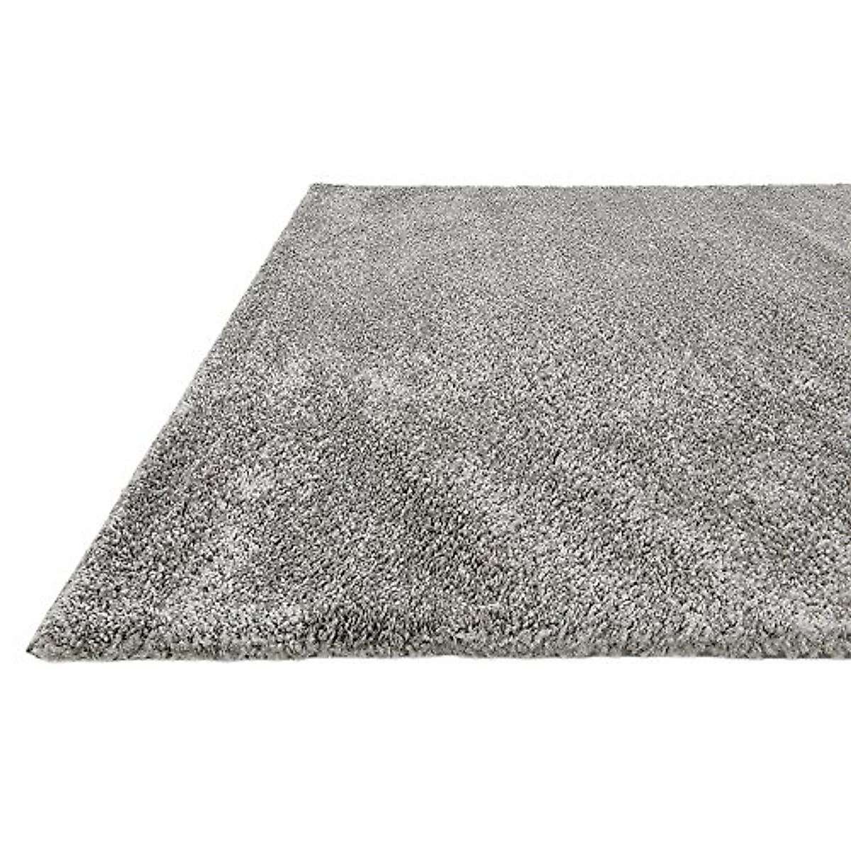 Unique Loom Solo Collection Solid, Plush, Kids, Modern Area Rug, 8 ft x 10 ft, Grey