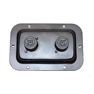 (2) Two Genuine Neutrik NL4MPXX Dual SpeakON Jack Plates for Speakers