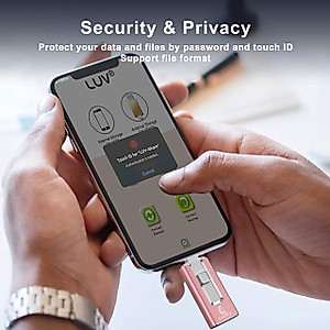 USB 3.0 Flash Drive, V-Star Photo Stick 128GB for Photos, Photostick Thumb Drive Compatible with Phone/iPad/iOS/Android/Mac/PC (Pink 1)