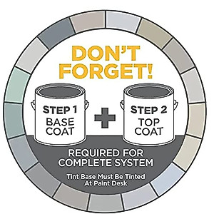 Rust-Oleum 358874 Floor Coating Base Coat Pearl Gray Quart