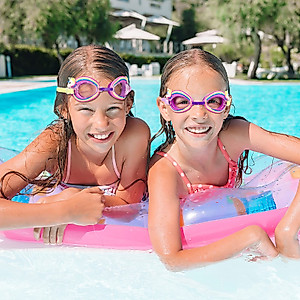 PRETYZOOM Kids Swim Goggles Unicorn Anti- UV Swimming Goggles Anti- Water Pool Goggles for Girls Boys