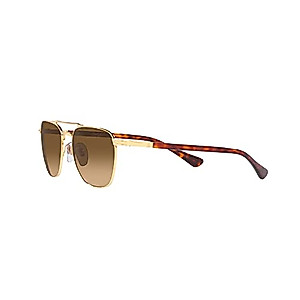 Persol PO2494S Square Sunglasses, Gold/Brown Gradient Polarized, 53 mm