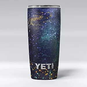 Design Skinz Swirling Multicolor Star Explosion - Skin Decal Vinyl Wrap Kit Compatible with The Yeti Rambler Cooler Tumbler Cups