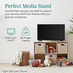 Best Choice Products 6-Cube Storage Organizer, 11in Shelf Opening, Bookcase, Display Shelf, Customizable w/ 3 Removable Back Panels – Greige