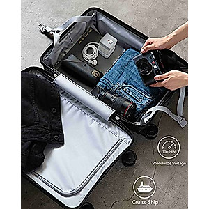 Power Strip with USB Baykul Flat Plug Extension Cord Cube with 4 Outlets 3 USB Ports 5ft Power Cord Surge Protector Desktop Charging Station Overload Protection Compact Portable for Home Travel Office