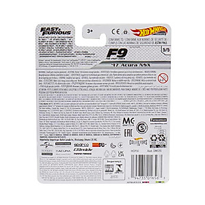 Hot Wheels Retro Entertainment Collection,17 Acura NSX, TV, & Video Games, Iconic Replicas for Play or Display, Gift for Collectors