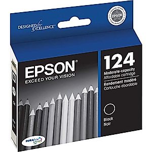 Epson T124120-S DURABrite Ultra Black Moderate Capacity Cartridge Ink