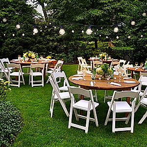 Brightech Ambience Pro Solar Powered LED Outdoor String Lights - 27 Ft Commercial Waterproof Patio Lights with Edison Bulbs - Durable String Lights for Outside, Backyard, Porch - 1W, Warm White