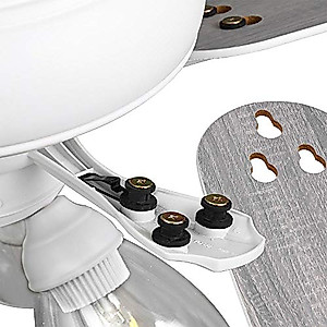 Hampton Bay Rockport 52 in. LED Matte White LED Ceiling Fan with Light kit