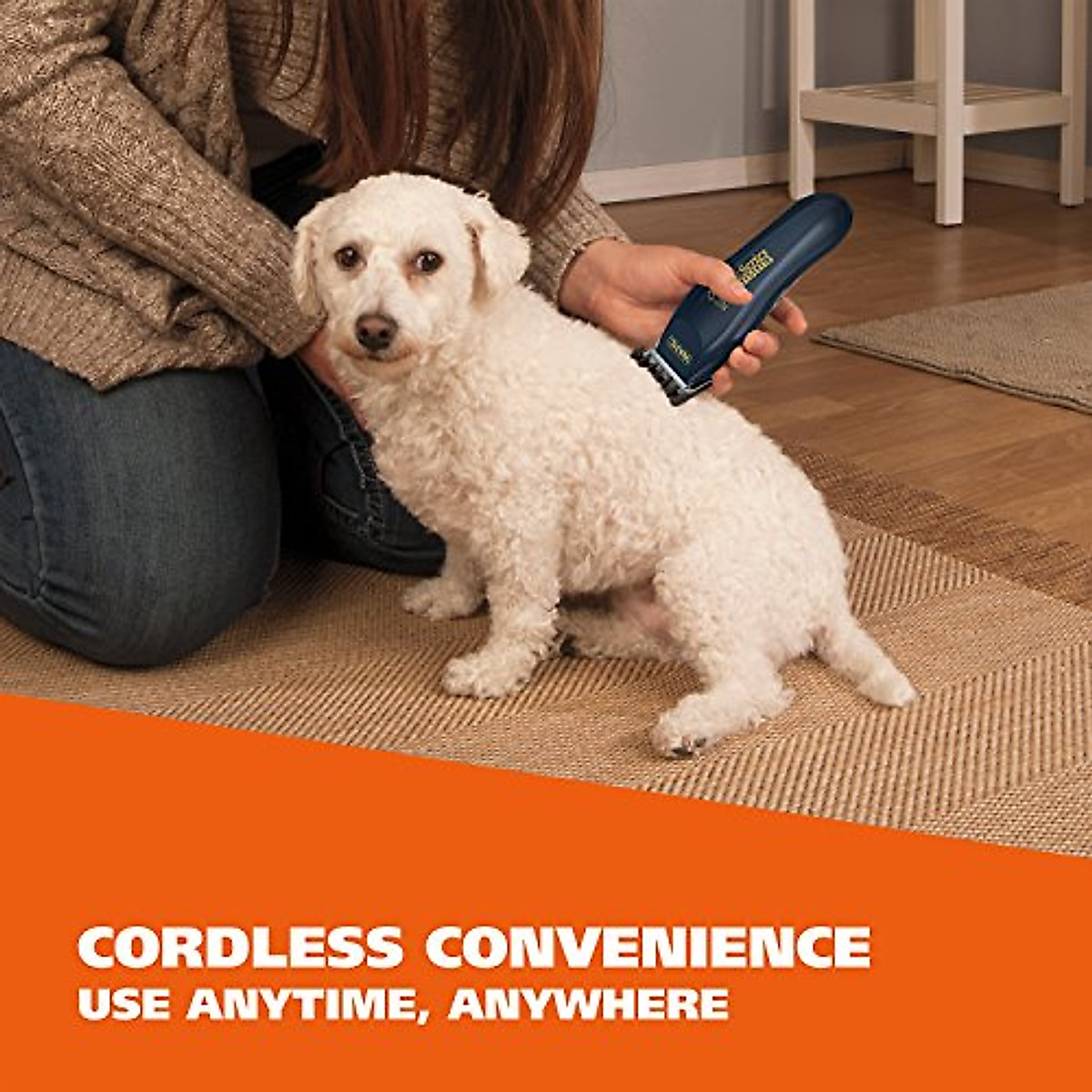 Wahl Deluxe Pro Series Cordless Lithium Ion Clipper Kit for Dog Grooming at Home with Heavy Duty Motor, Self-Sharpening Blades, and 2 Hour Run Time – Model 9591-2100