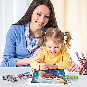 RICUVED Diamond Art Kits for Adults, Sloth Diamond Art Kits Full Drill 5D Animal Diamond Art, Flowers Diamond Gem Dots Art and Crafts for Gift Home Wall Decor 12x12 Inch/30x30cm