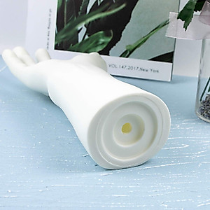 AUEAR, Male Mannequin Hand Display Jewelry Bracelet Necklace Ring Watch Glove Stand Holder White