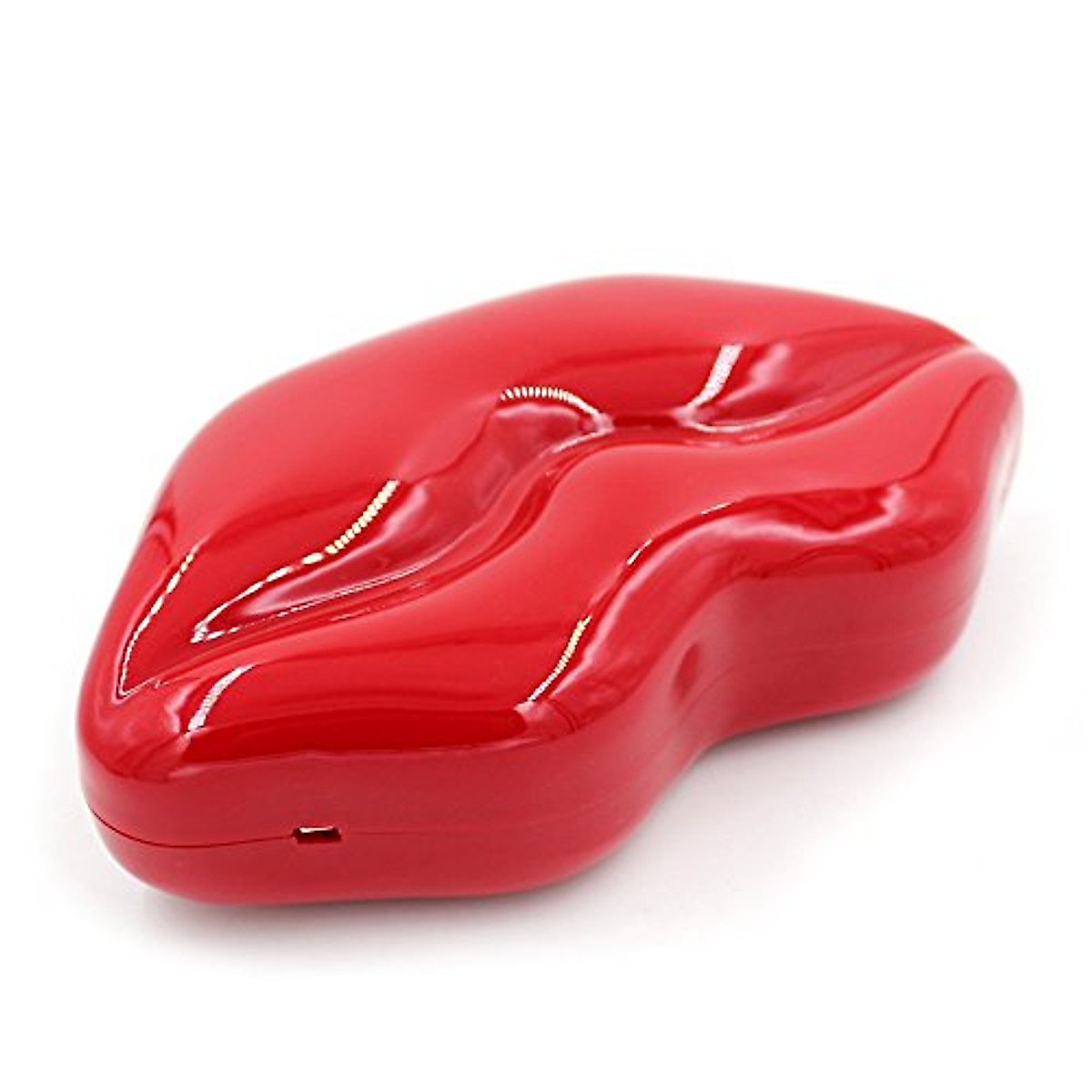 Women Acrylic Lips-shaped Evening Bags Purses Clutch Vintage Banquet Handbag (Red) Medium