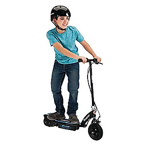 Gotrax GKS Electric Scooter & Razor E100 Glow Electric Scooter for Kids Age 8+, LED Light-Up Deck, 8 Air-Filled Front Tire, Up to 40 Minutes Continuous Ride Time