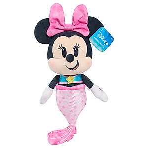 Just Play Disney Street Beach Small Plush Minnie Mouse as Mermaid, 11.5-inch Stuffed Animal, Kids Toys for Ages 2 Up, Amazon Exclusive
