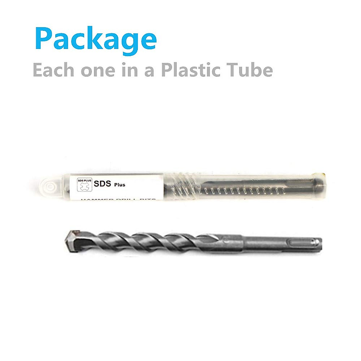 25PCS, 7/16" x 6", SDS Plus Drill Bits, Rotary Drill Bit, Masonry Drill bit Set, SDS+ Hammer Bits