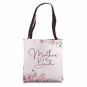 Mother Of The Bride Pink Cherry Blossom Floral Tote Bag