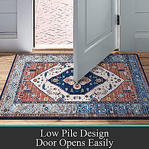 Pauwer Boho Kitchen Rugs Sets of 3 Farmhouse Kitchen Runner Rugs and Mats Non Skid Washable Kitchen Mats for Floor Cushioned Waterproof Kitchen Floor Mat Laundry Room Area Rug Runner Carpet