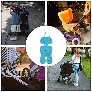 Kisangel Baby Seat Liner Ice Silk Infant Stroller Cooling Mat Breathable Seat Pad Anti- Slip Seat Cooler Summer Cushion for Newborns Infants Toddlers Green