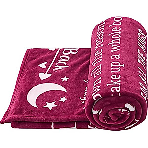 Mom Birthday Gifts from Daughter Son, Gifts for Mom, Mom Gifts, Letter Warm Soft Throw Blanket for Mom, Best Mom Ever Blanket for Mom, Mom Gifts for Birthday, Mothers Day, Christmas