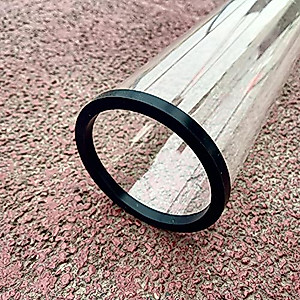 Unicoshape Patio Heater Replacement Quartz Glass Tube 51.2" Tall ø4 in Diameter with Support Rubber Ring, Fits 3-Sided Pyramid Heaters, Outdoor Propane Heaters Parts, Table Top Replacement