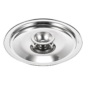 HAKIDZEL 1pc Stainless Steel Sturdy Seasoning Pot Lid Kitchen Gadget for Home Cooking Versatile Cover for Spice Pots and Seasoning Containers