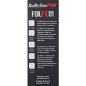 BaBylissPRO Barberology Foil Shaver FXFS1 SILVERFX Professional High-Torque Shaver