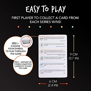 Paladone Friends TV Show Ultimate Trivia Quiz - 391 Double-Sided Quiz Cards - 2000+ Questions - Officially Licensed Merchandise