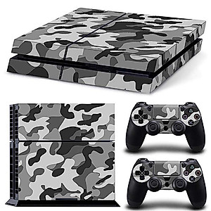 ZEXIN Camouflage for PS4 Controller Skin Vinyl Sticker Decal Cover Decal Console Sticker Gamepad Stickers Consoles Skin Wrap Vinyl Dticker(5)