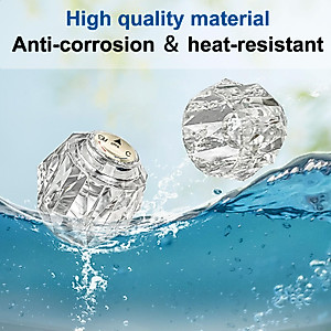 Replacement for RP41661 Shower Faucet Handle Clear Acrylic for Delta Peerless Single Handle Tub Faucets Shower Knob Button Screw Connector