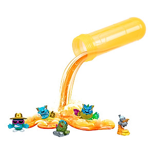 MrBeast Lab Swarms Series 2, Atomic Series Lab 5 Pack, Experiment by Adding Water, Shaking The Test Tube and Reveal 2 of The 5, 1 Inch / 2.5 cm MrBeast Themed Swarms Collectible Micro Beasts