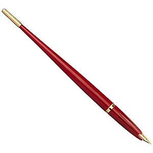 PLATINUM Fountain Brush Pen, Red Body (1000ANPack#10)