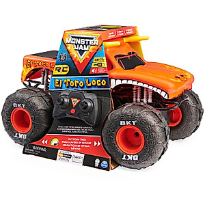 Monster Jam, Official El Toro Loco, Remote Control Monster Truck, Walmart Exclusive, Authentic Sounds, 1:10 Scale
