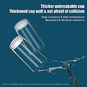 Golemas Plastic Drinking Glasses Set of 6, Reusable Acrylic Highball Tall Water Tumblers Glassware Sets, Dishwasher Safe Suitable for Bar, Home, Kitchen, Party, Outside(17 Ounce, Set of 6)