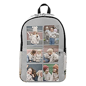 1122 Custom Backpack Photo Backpack Personalized School Bag Customize Backpack (Multi 6), 17.72 inch (H) x 11.81 inch (L) x 5.51 inch (W)