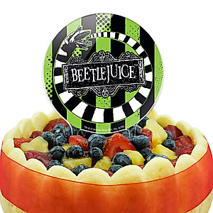 Acrylic Beetlejuice Beetle Worm Cake Topper Party Decoration for Wedding Anniversary Birthday Graduation