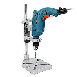 Portable Bench Drill Press Holder Grinder Bracket Stand Clamp Adjustable Angle Double Hole Electric Drill Bracket Bench Drill Stand Clamp for Workbench Repair Fix Kits USA Stock
