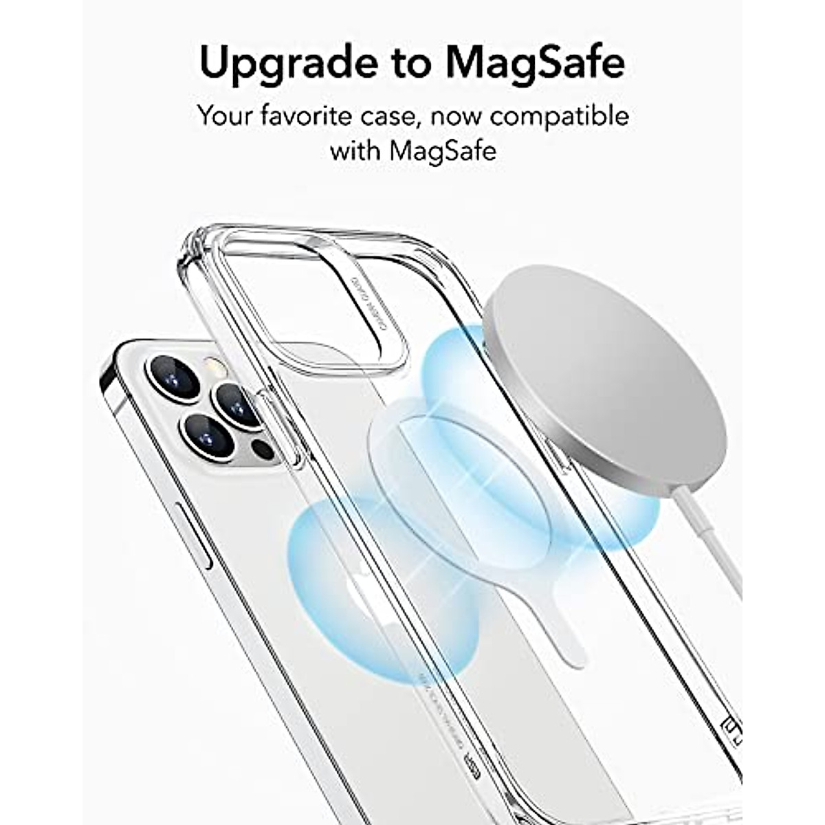 ESR MagSafe Ring 360 (HaloLock), MagSafe Sticker, MagSafe Magnet, Universal Magnetic Conversion Kit for iPhone 14/13/12/11/X Series, Galaxy S23/S22/S21/20 and More, 2 Pack, MagSafe Accessories, White