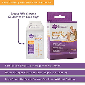 Milkies Milk-Saver On-The-Go, Breast Milk Collecting Shells and Nipple Shield, Discreet and Silicone-Free Catcher for Breastmilk, Collector Cups for Nursing & Breastfeeding, Holds More Than 1oz