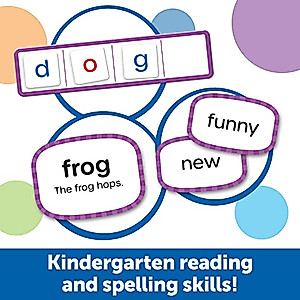 Learning Resources Skill Builders! Kindergarten Reading Activity Set - 122 Pieces, Ages 5+ Kindergarten Learning Essential Materials, Reading Activities for Kids, Kindergarten Homeschool Supplies